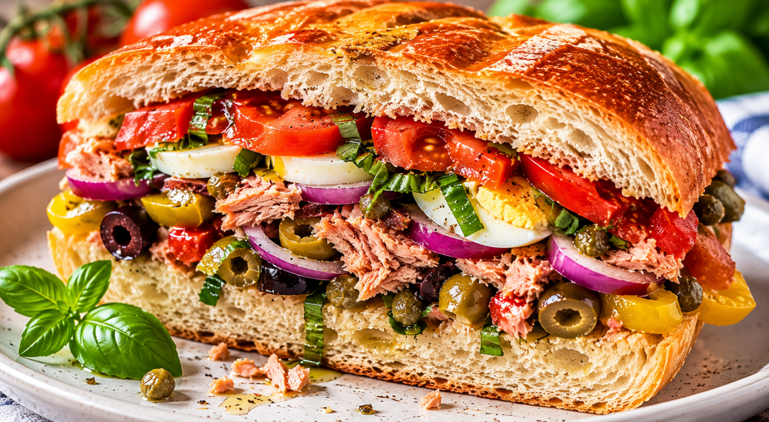 French Tuna Sandwich - Joanas World Recipes
